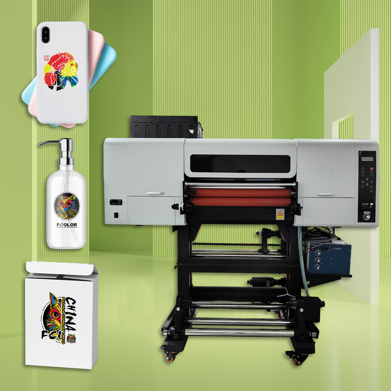 A3 Crystal Transfer Sticker All In One UV DTF Printer With Laminator ...