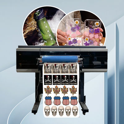 2In1 Dual PrintHeads Gold Foil Label Printer A1 Size UV DTF Flatbed ...